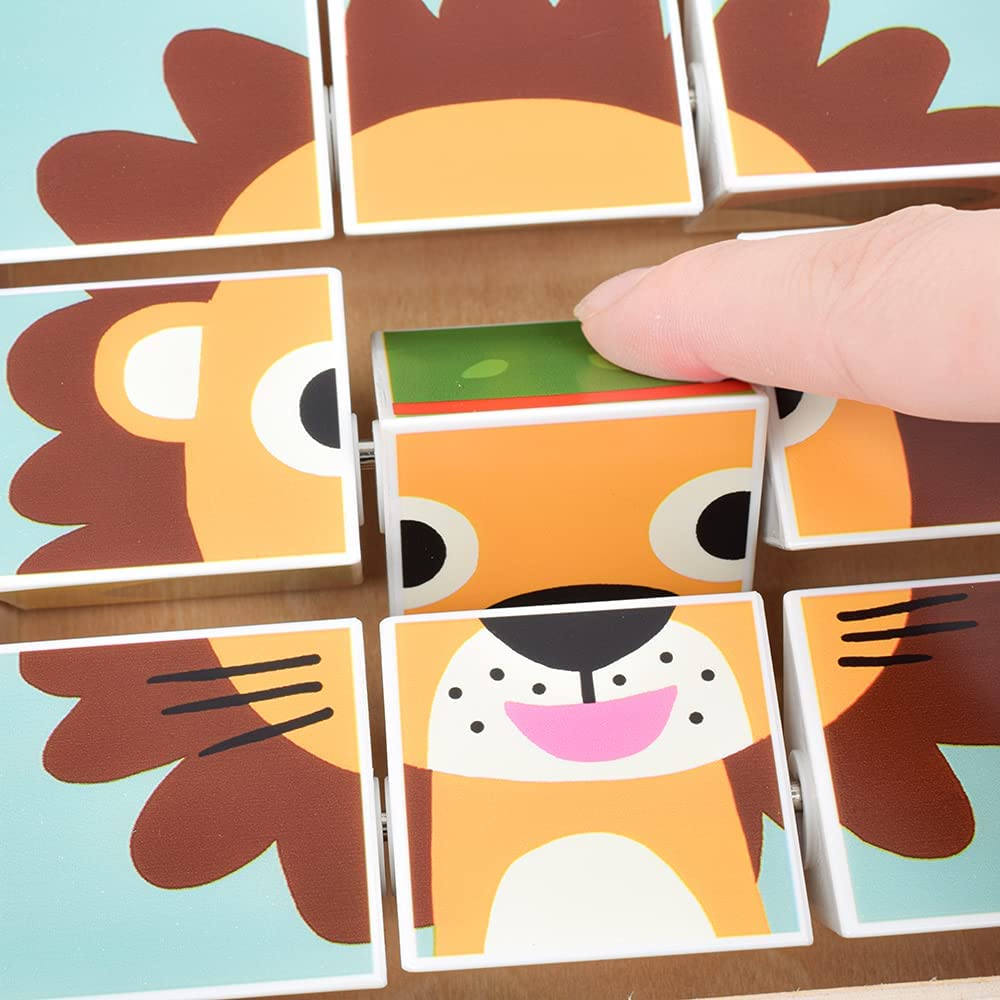 Puzzle Cubi Tournanimo - Djeco - La Giraffa Sondrio