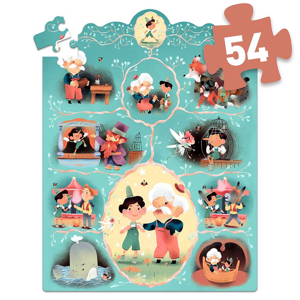 Puzzle Story Pinocchio - Djeco - La Giraffa Sondrio
